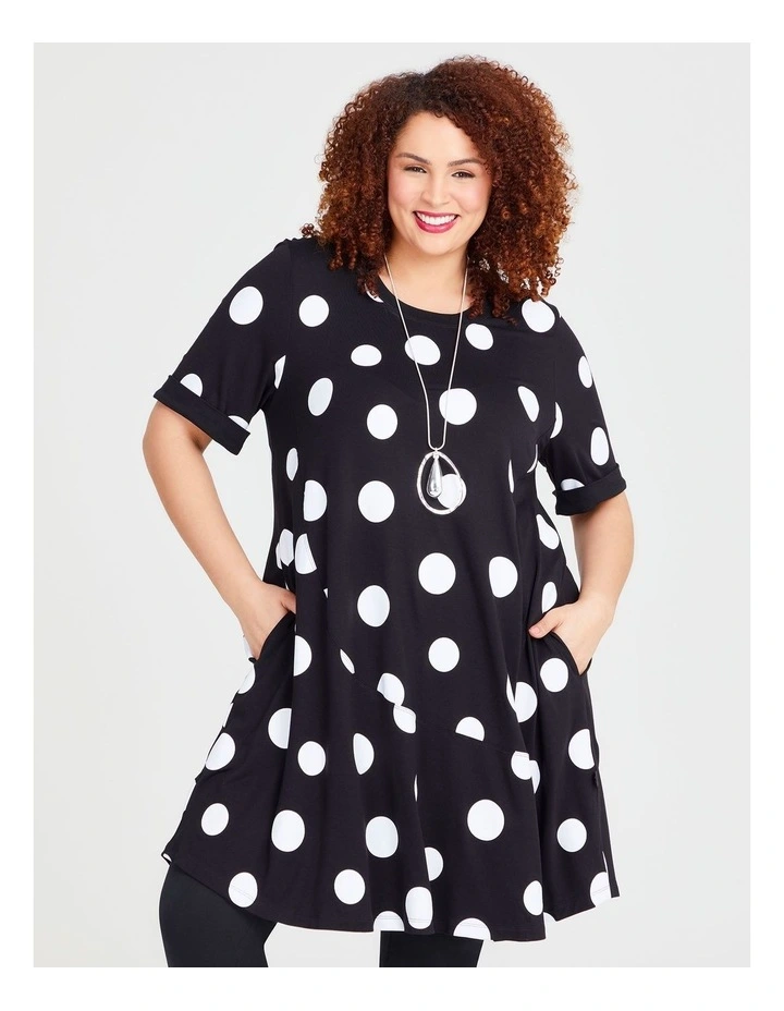 Taking Shape Natural In The Spotlight Tunic in Print | MYER