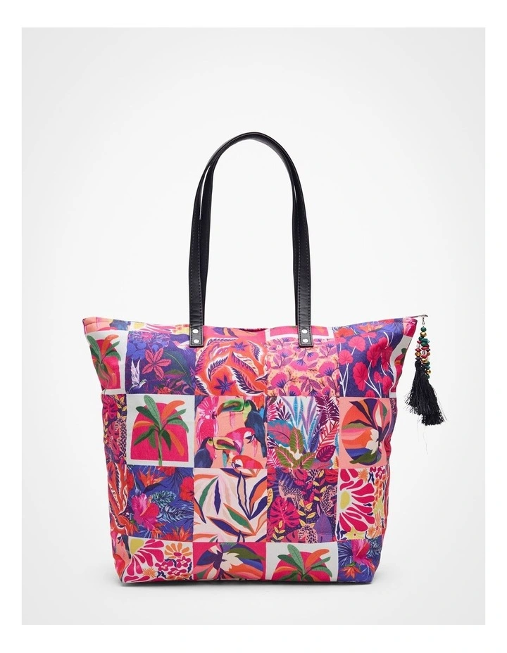 Taking Shape Oasis Print Tote Bag in Multi | MYER