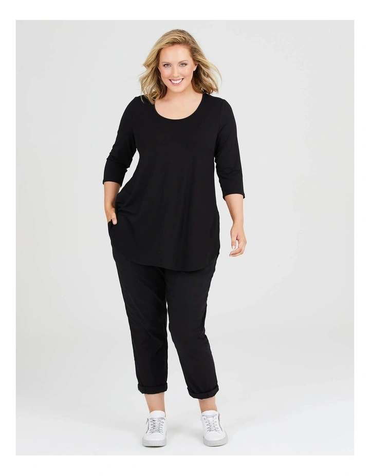 Taking Shape Bamboo Base 3/4 Sleeve Top | MYER