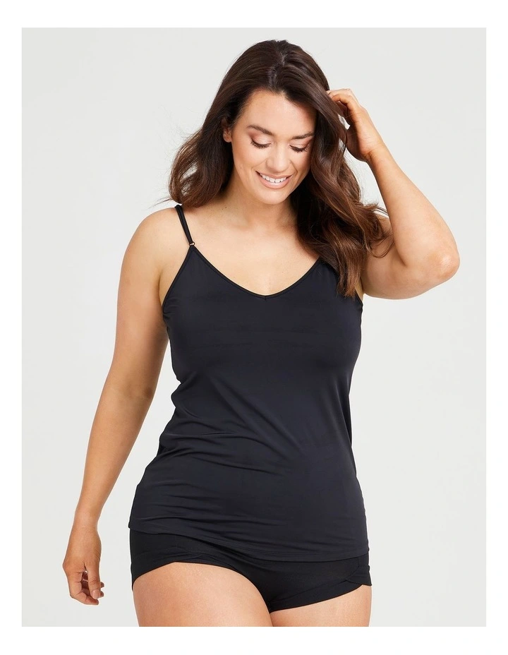Taking Shape Reversible Strappy Micro Cami Black | MYER