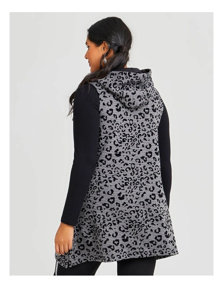 Taking Shape Jasper Rib Ponte Vest in Charcoal | MYER