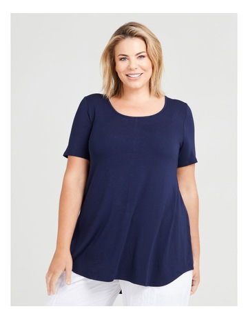 Taking Shape Australian Cotton Crop Legging in Dark Indigo | MYER