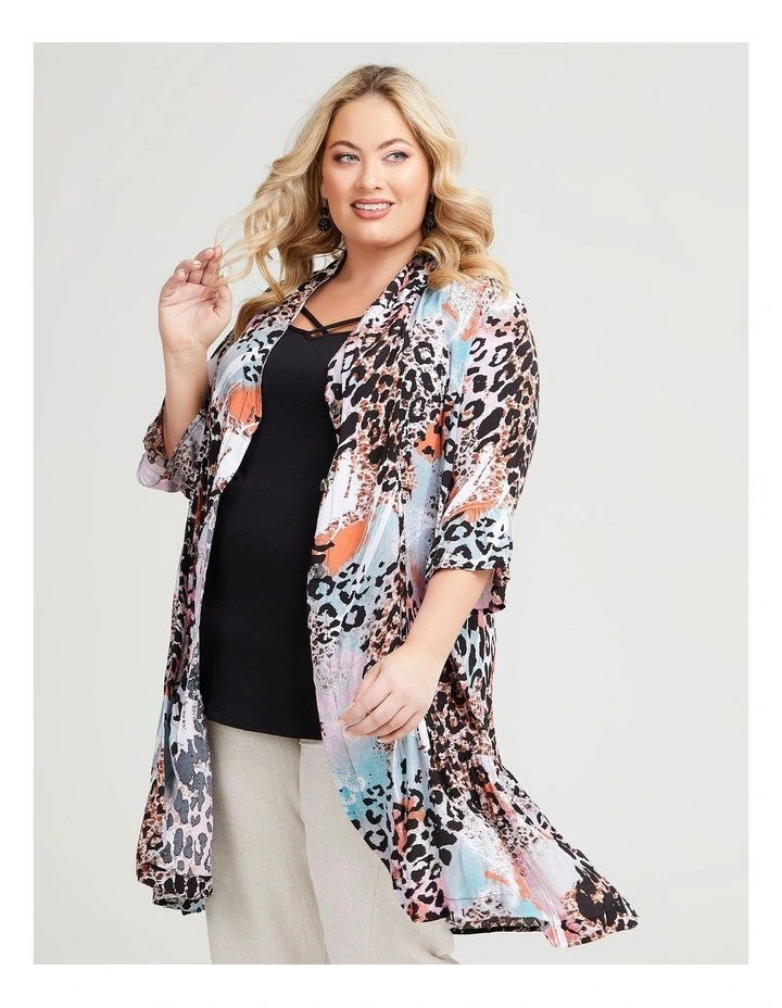 Taking Shape Animal Natural Duster Print | MYER