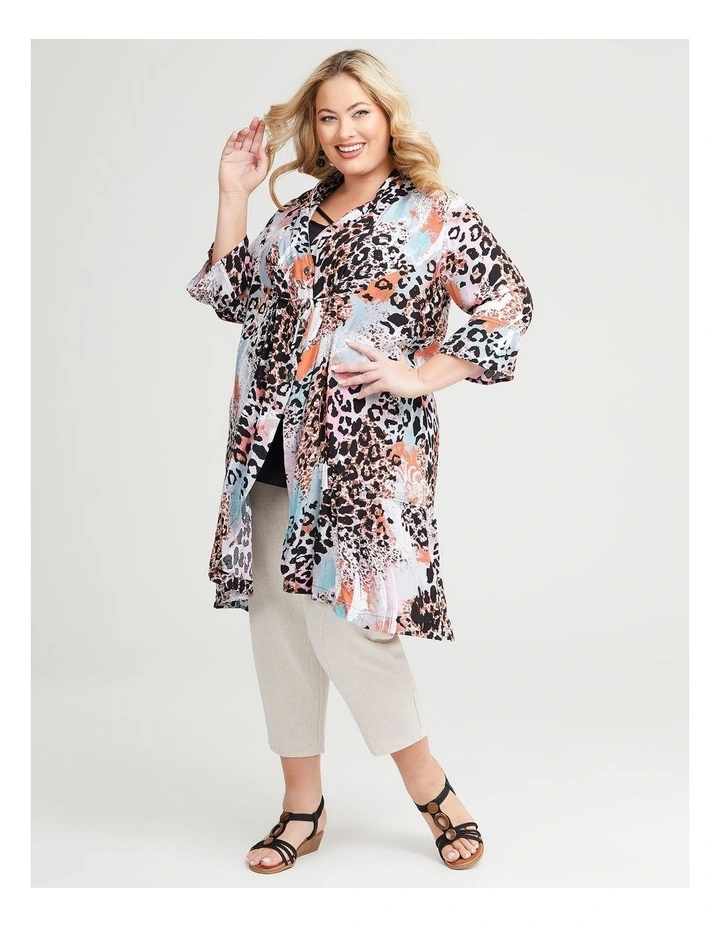 Taking Shape Animal Natural Duster Print | MYER