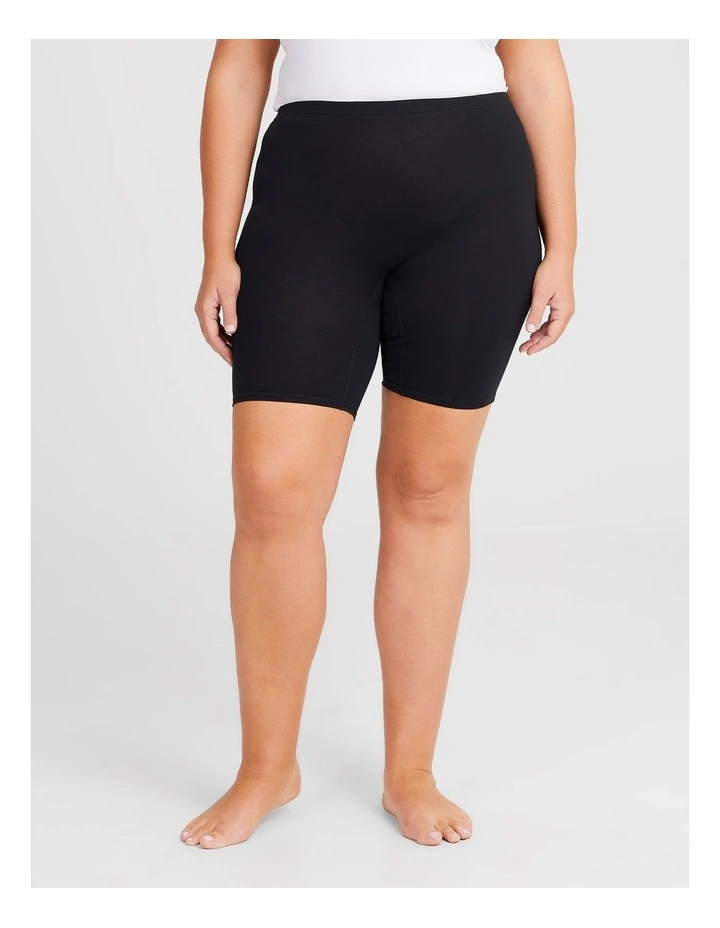 Taking Shape Anti Chafe Cotton Gusset Short in Black | MYER