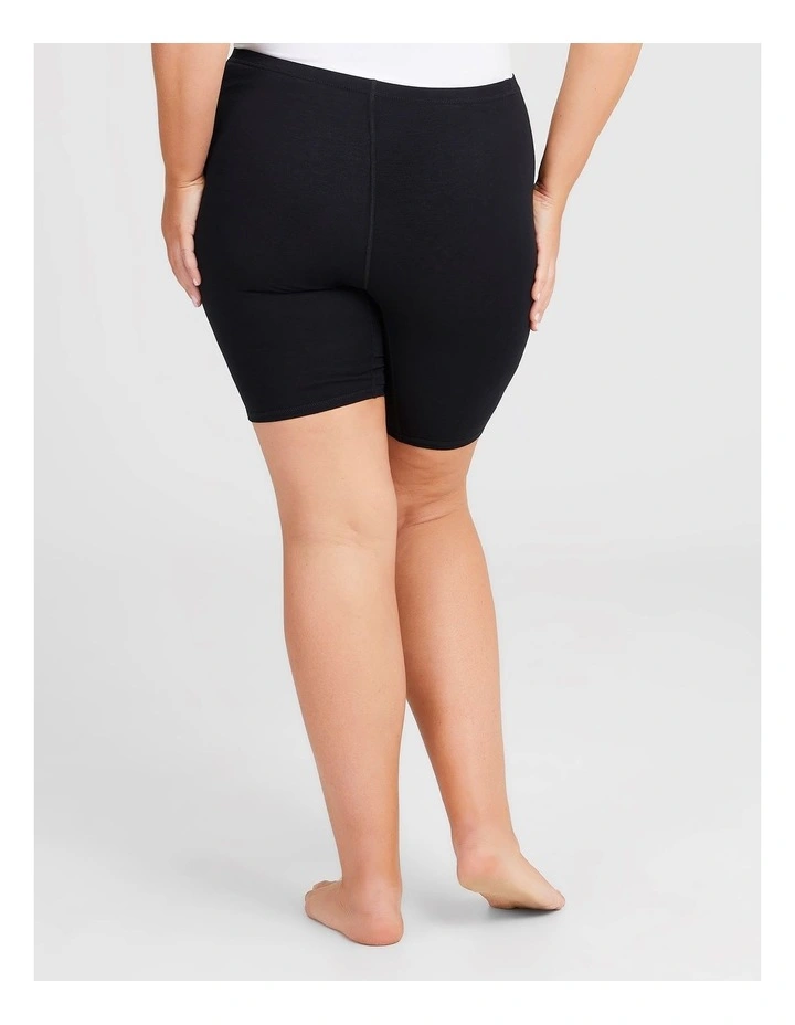 Taking Shape Anti Chafe Cotton Gusset Short in Black | MYER
