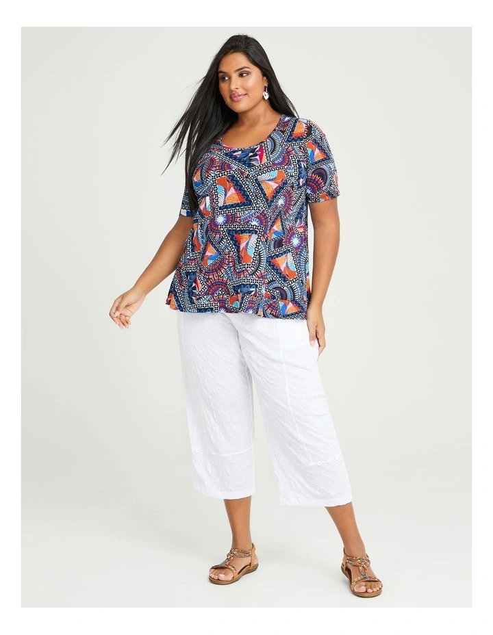 Taking Shape Summer Geo Vibe Top Print | MYER