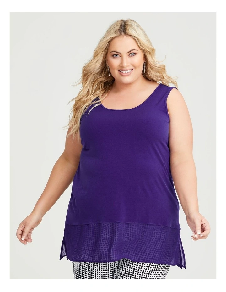 Taking Shape Luna Eternal Tank Violet Indigo | MYER