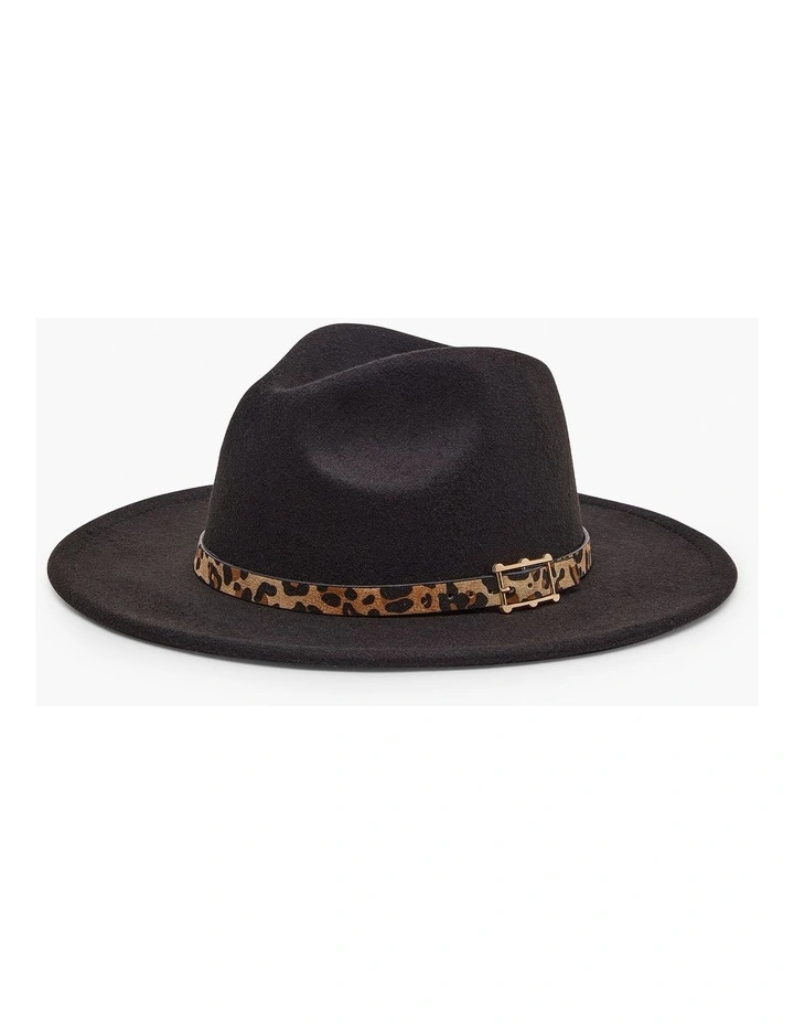 Taking Shape Fedora Hat in Black | MYER