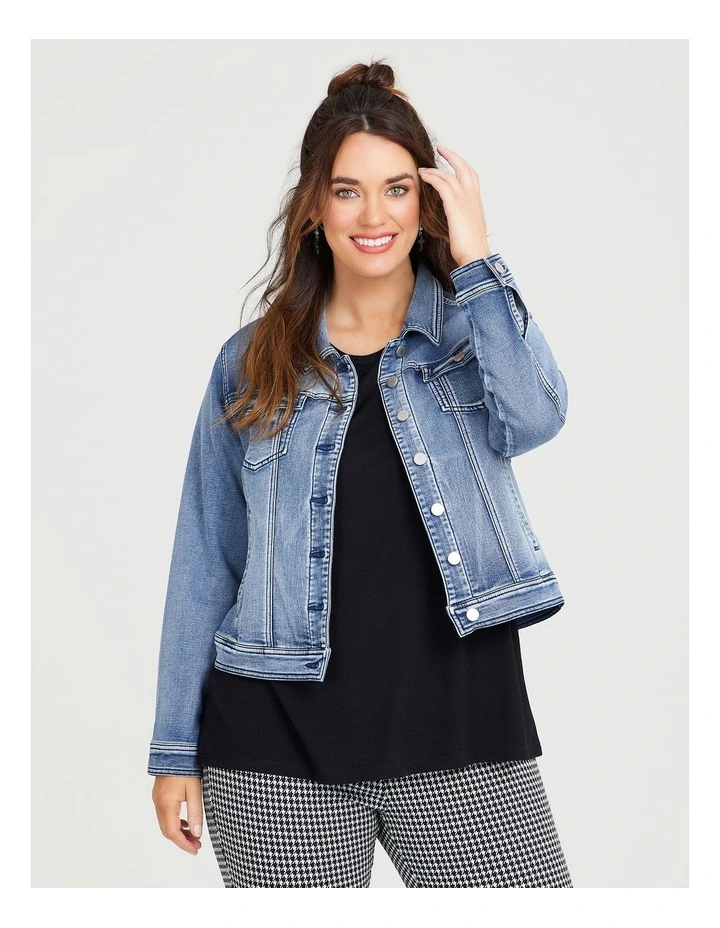Taking Shape Classic Denim Jacket Eden Blue Denim | MYER