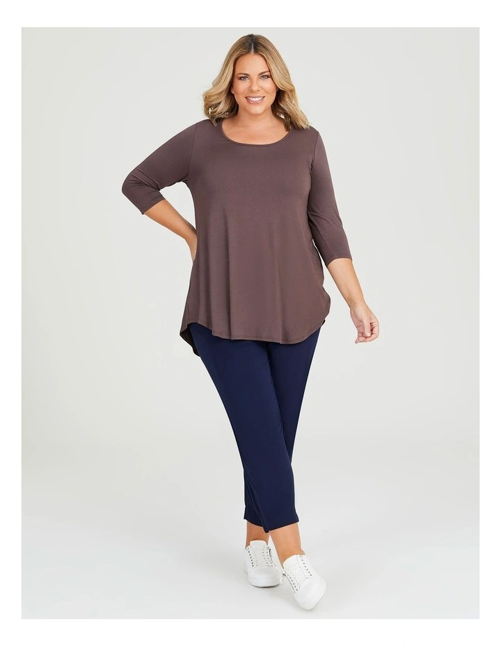 Taking Shape Bamboo Base 3/4 Sleeve Top | MYER