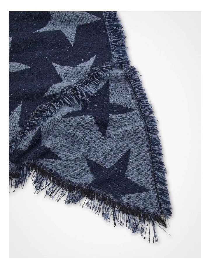Taking Shape Star Scarf Blue | MYER