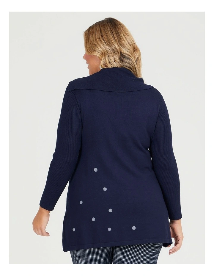 Taking Shape Felt Spot Natural Jumper in Blue | MYER
