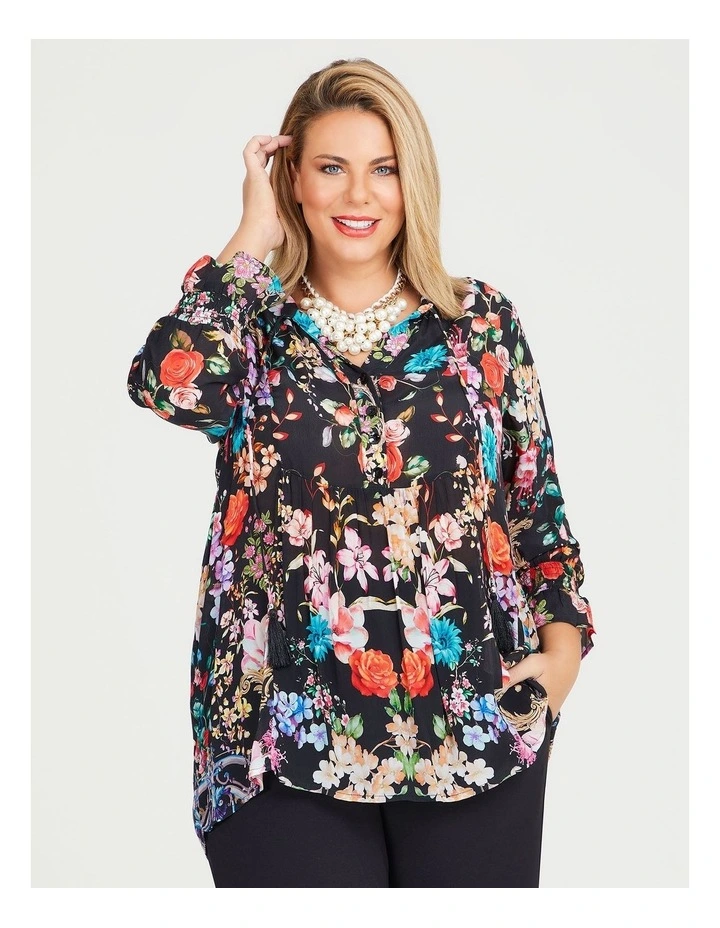 Taking Shape Natural Desert Bloom Tunic in Multi | MYER