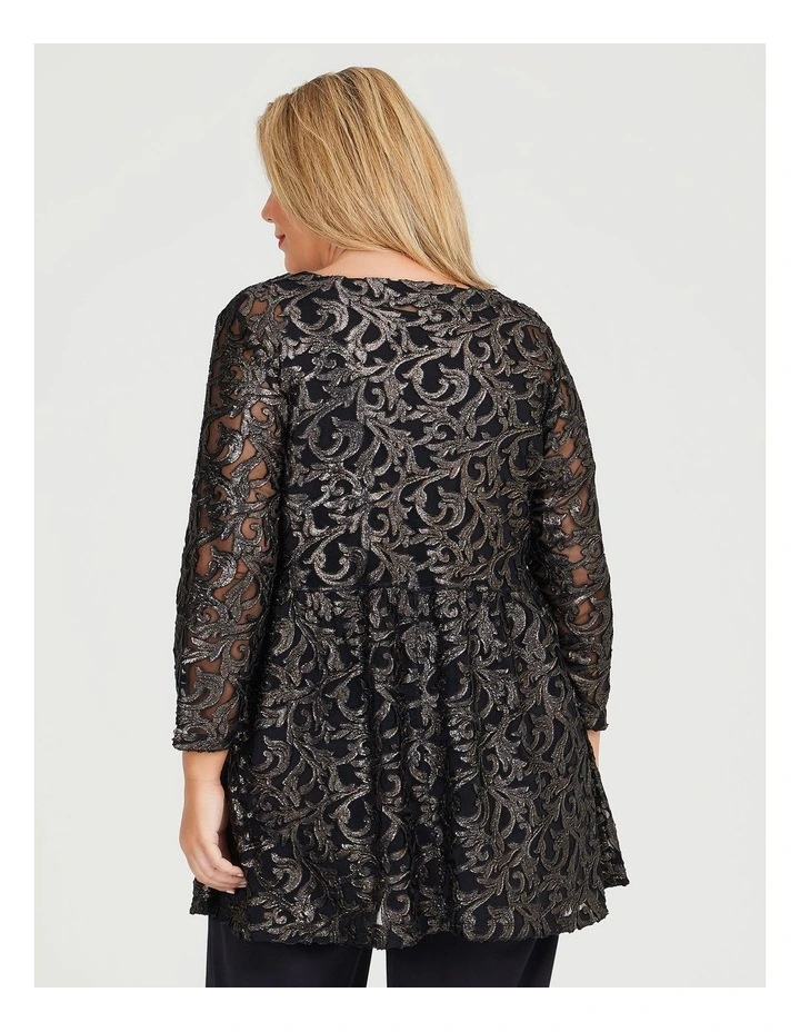 Taking Shape Glam Burnout Tunic in Multi | MYER