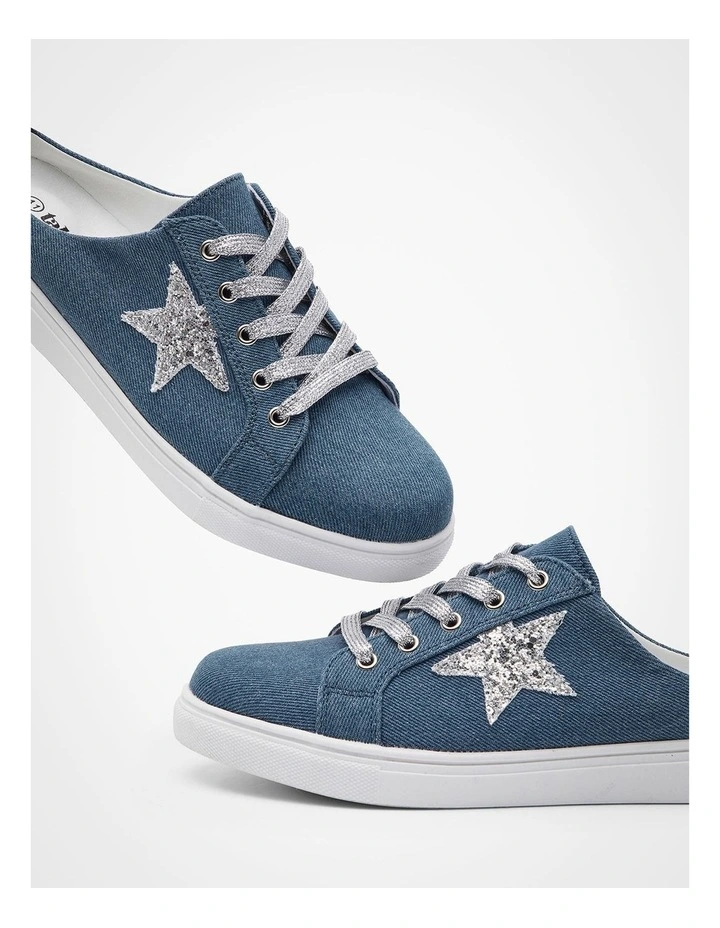 Taking Shape Denim Star Slide in Blue | MYER
