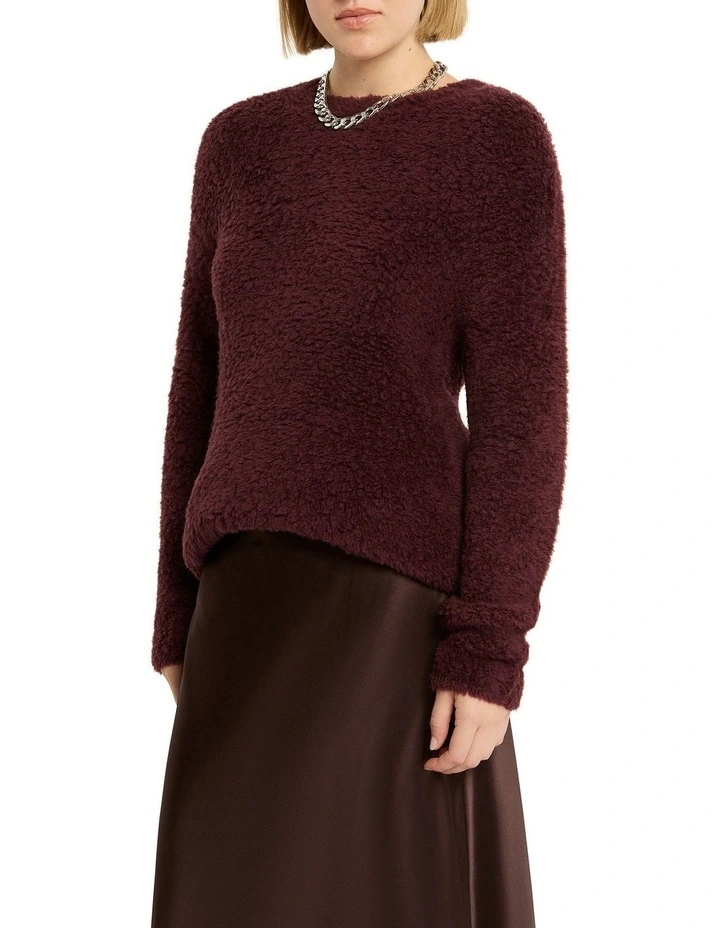 Sass & Bide Cuddle Knit Sweater in Merlot | MYER