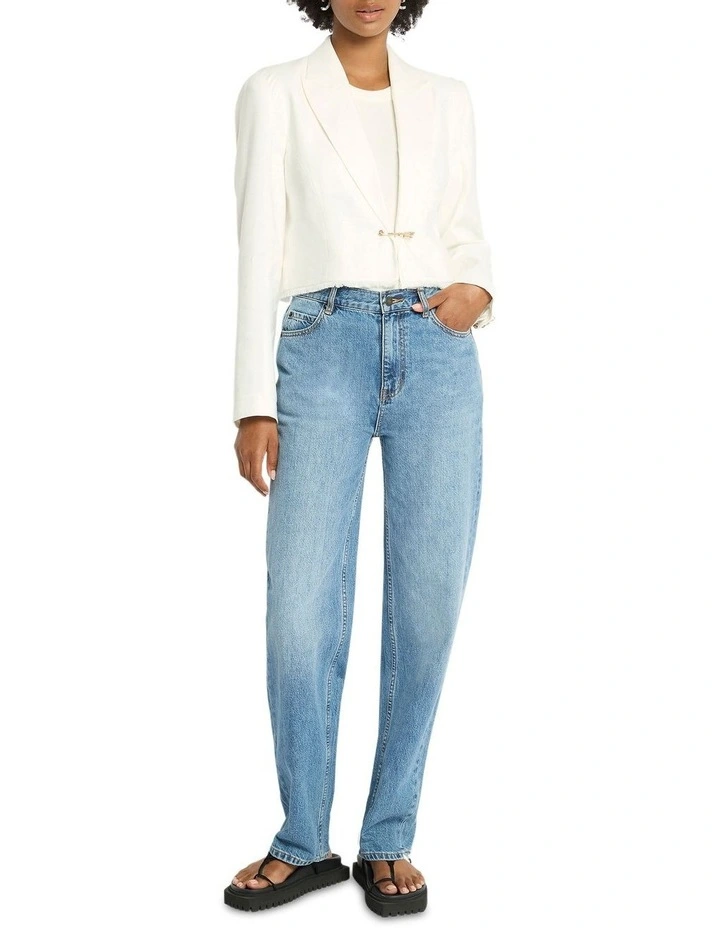 Sass & Bide Punctured Ego Cropped Jacket in White | MYER
