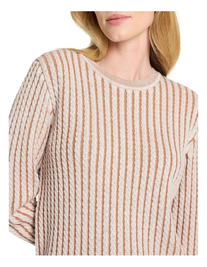 David Lawrence Beven Cable Knit in Beige | MYER