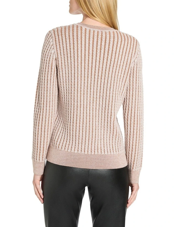 David Lawrence Beven Cable Knit in Beige | MYER