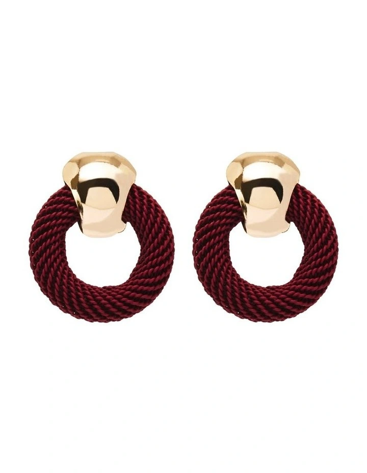 David Lawrence Mesh Ring Earring in Rust | MYER