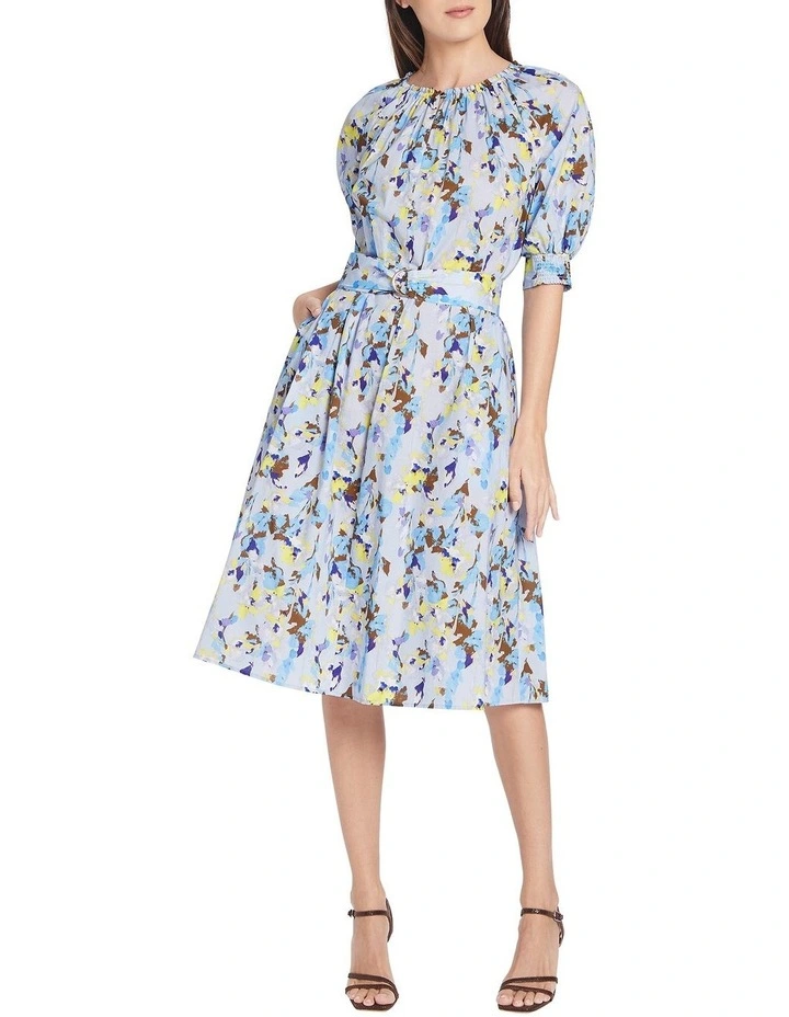 David Lawrence Nari Cotton Dress in Pansy Multi | MYER