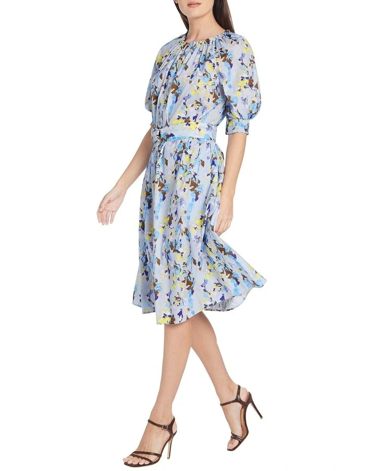 David Lawrence Nari Cotton Dress in Pansy Multi | MYER