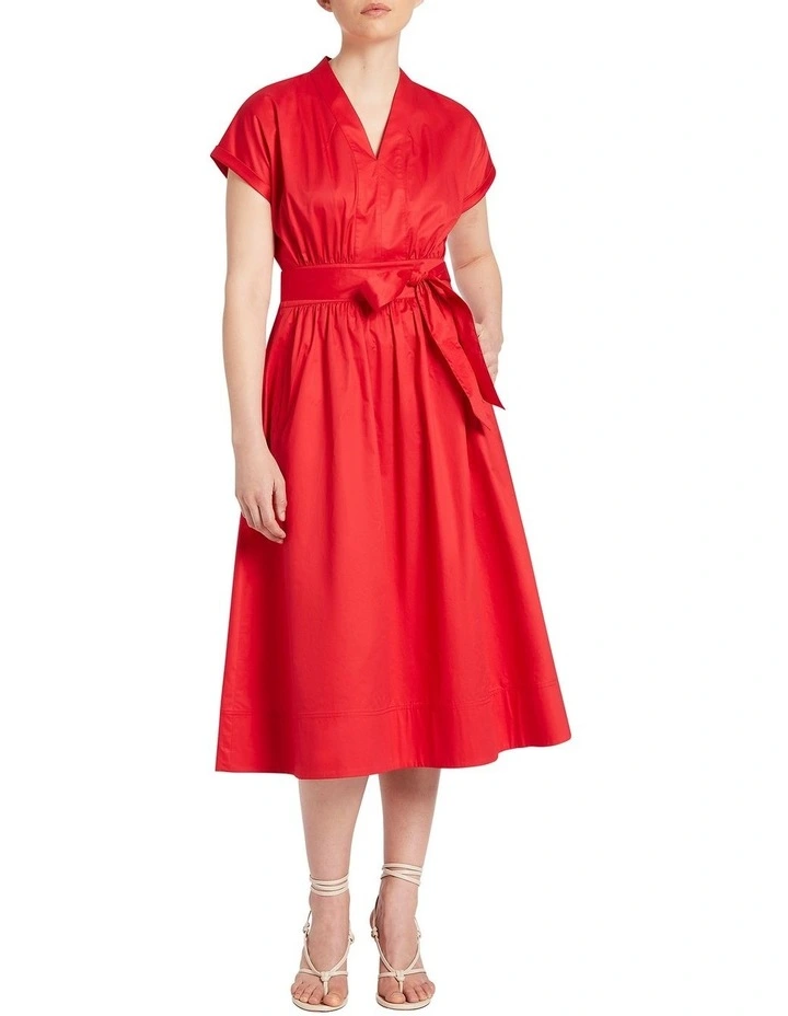 David Lawrence Constance Cotton Dress in Pop Watermelon | MYER