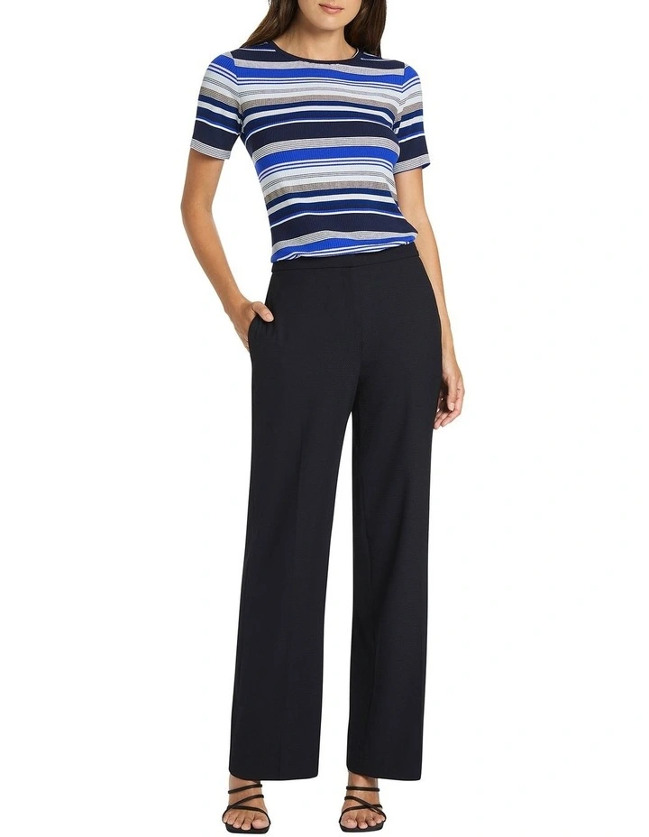 David Lawrence Tinsley Stripe Tee in Blue Multi | MYER