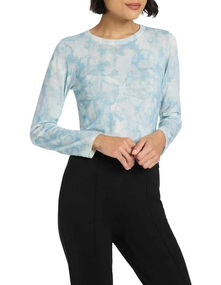 David Lawrence Reyne Merino Knit in Blue | MYER