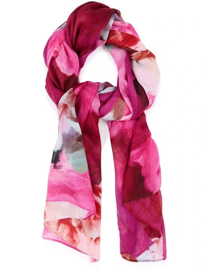 David Lawrence Azari Modal Scarf in Pink Multi | MYER
