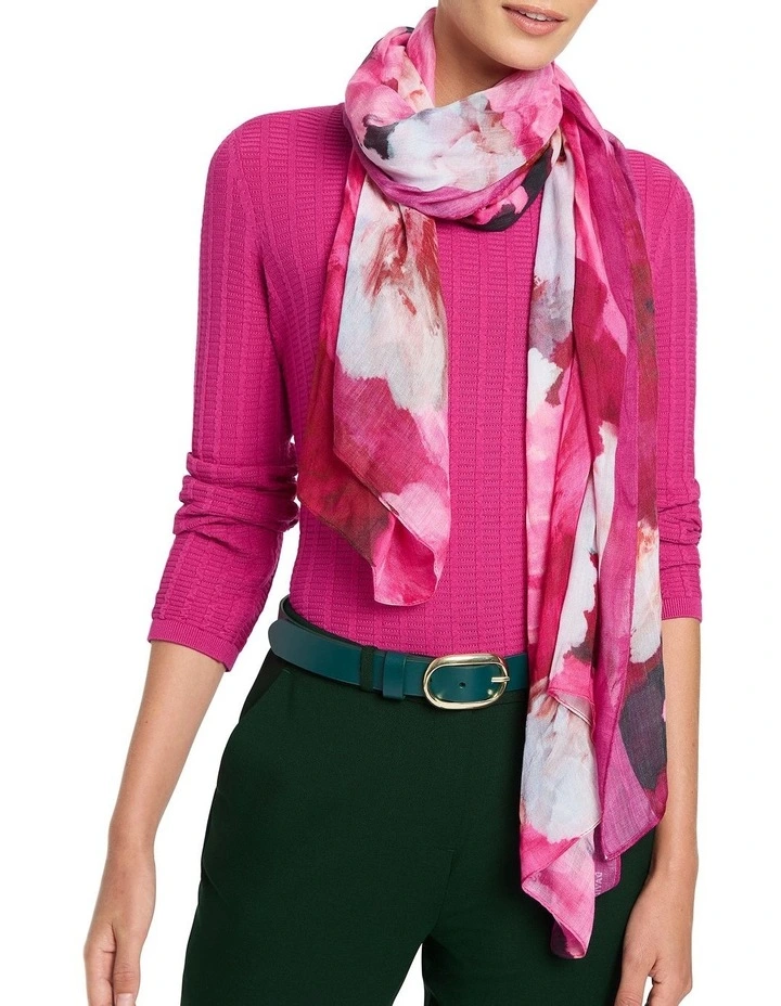 David Lawrence Azari Modal Scarf in Pink Multi | MYER