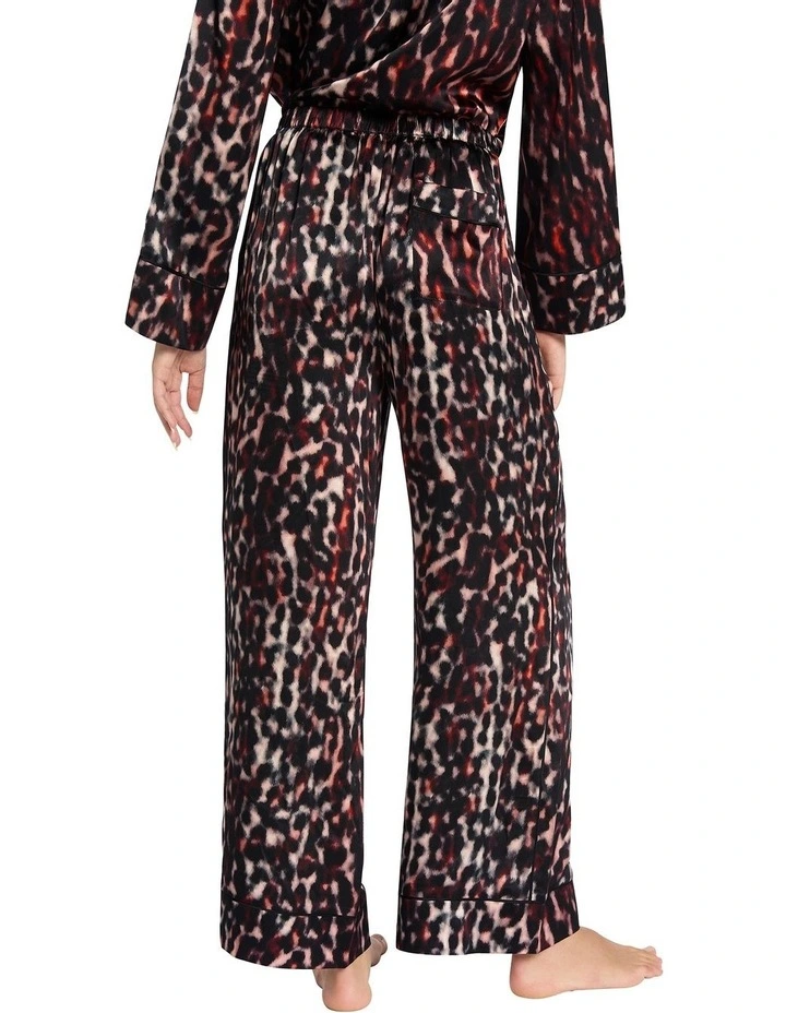 David Lawrence Manon Silk Pyjama Pant in Black Multi | MYER