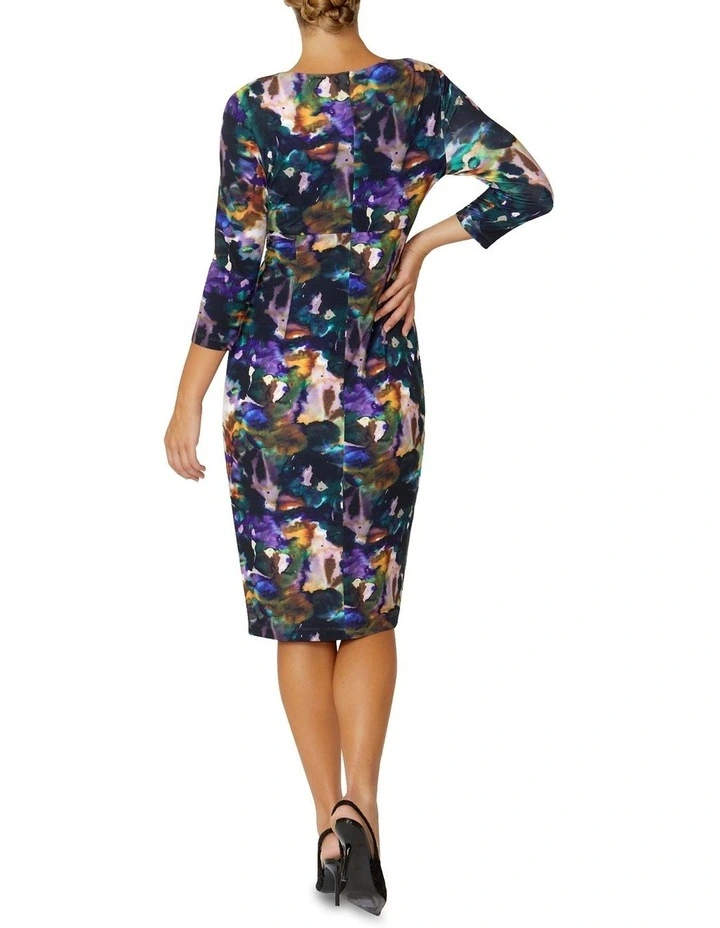 Anthea Crawford Emelynn Marble Dress in Navy Multi | MYER