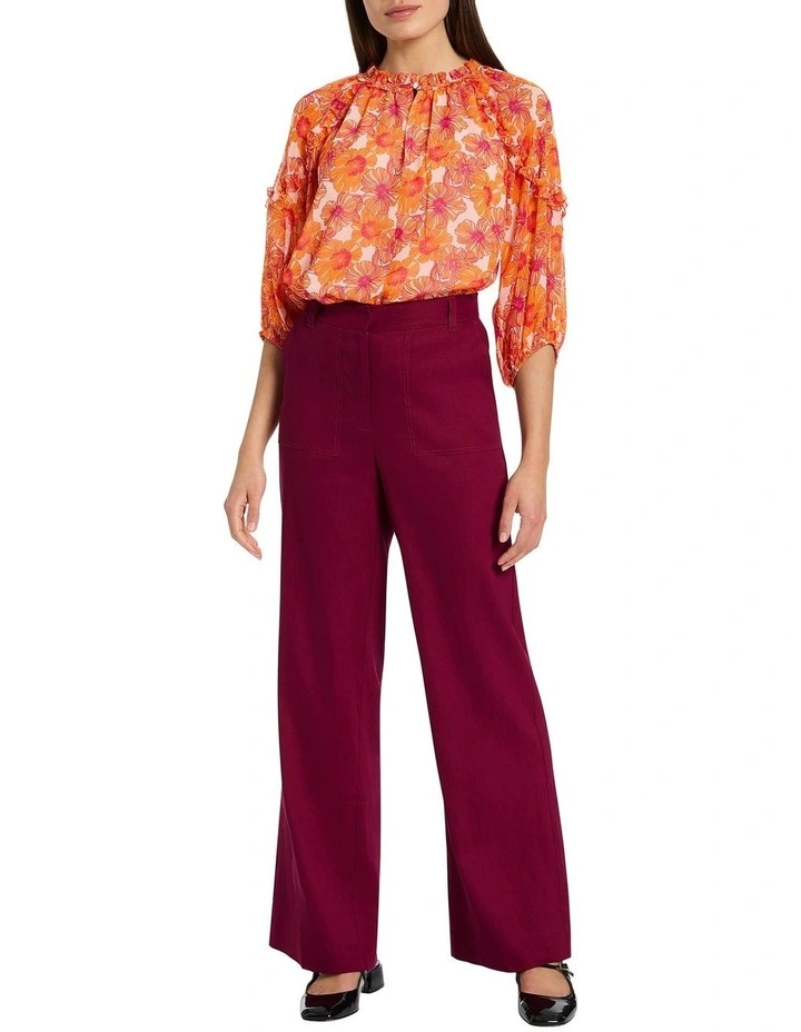 Marcs Bloom! Shake The Room Blouse in Orange Multi | MYER