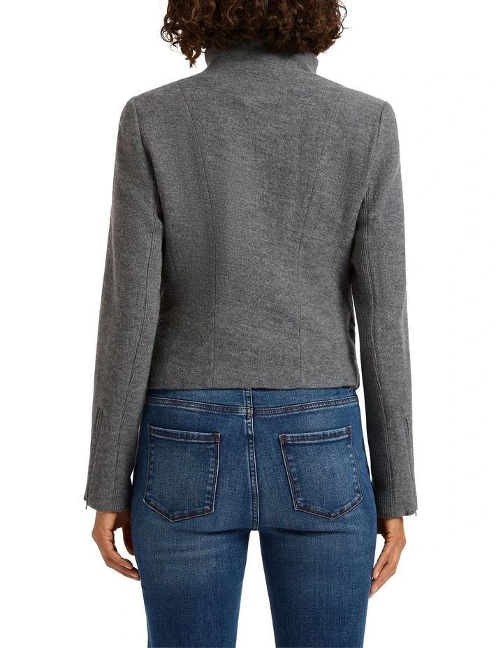 Marcs Lani Felted Wool Jacket in Ashes Melange | MYER
