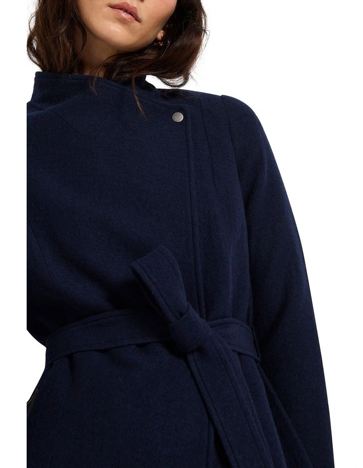 Marcs Ruby Felted Wool Coat in Midnight | MYER