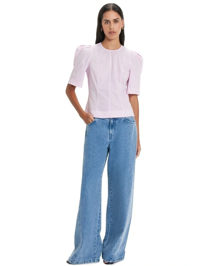 Cue Tailored Shell Top in Soft Pink | MYER