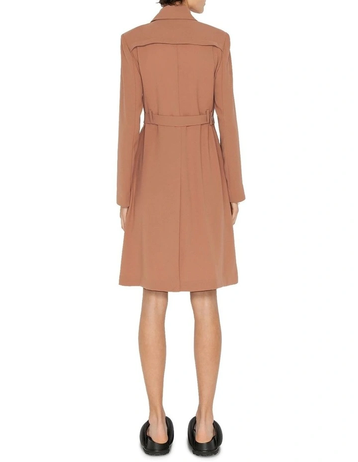 Cue Soft Layered Trench in Clay | MYER