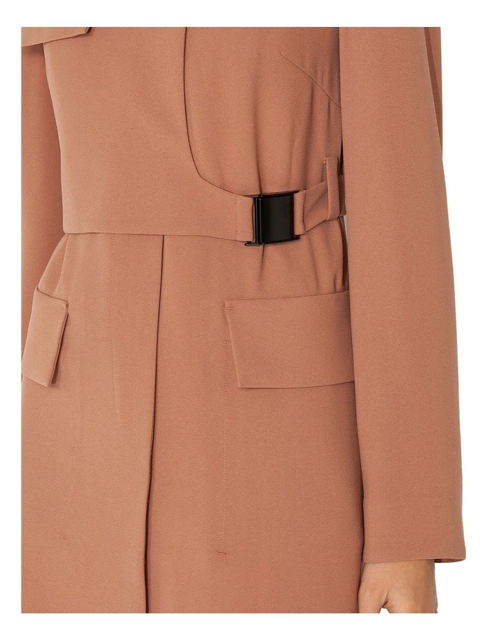 Cue Soft Layered Trench in Clay | MYER