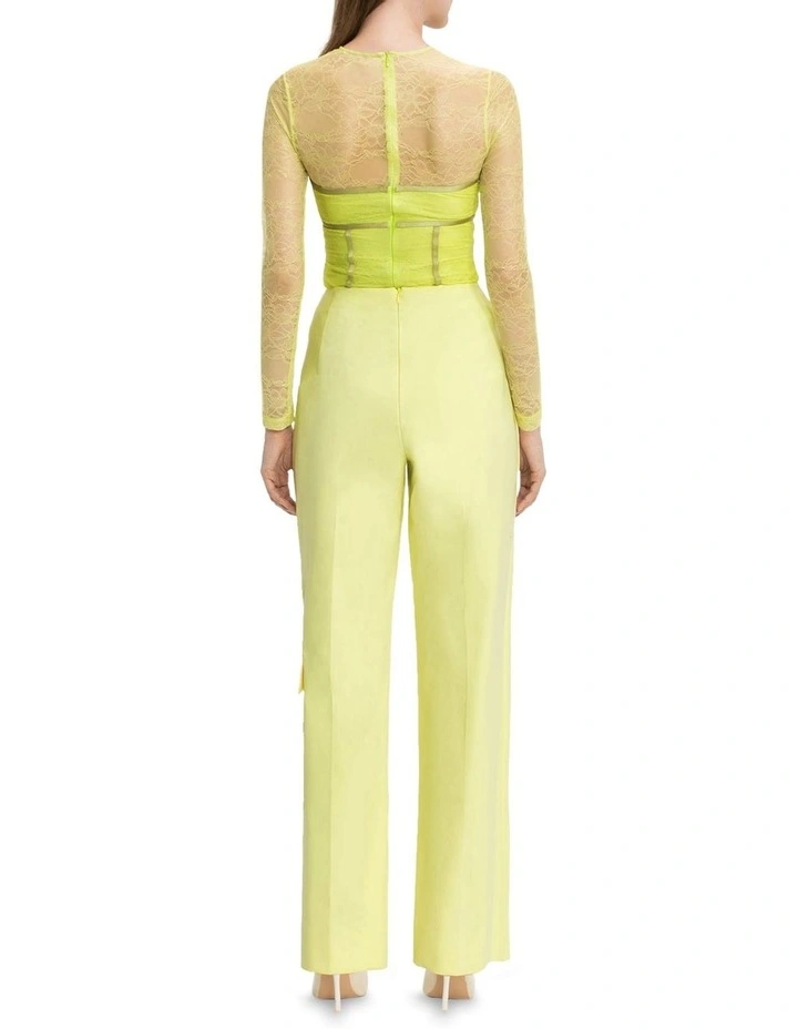Cue Soft Lime Utility Pant in Yellow | MYER