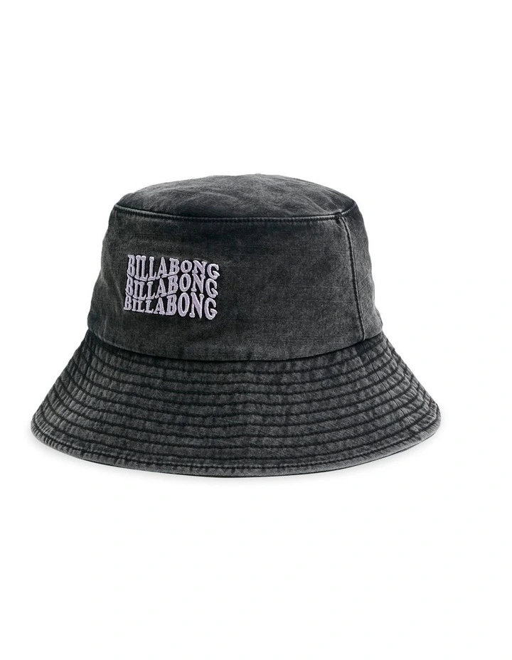Billabong Stacked Sun Faded Hat in Black Sands | MYER