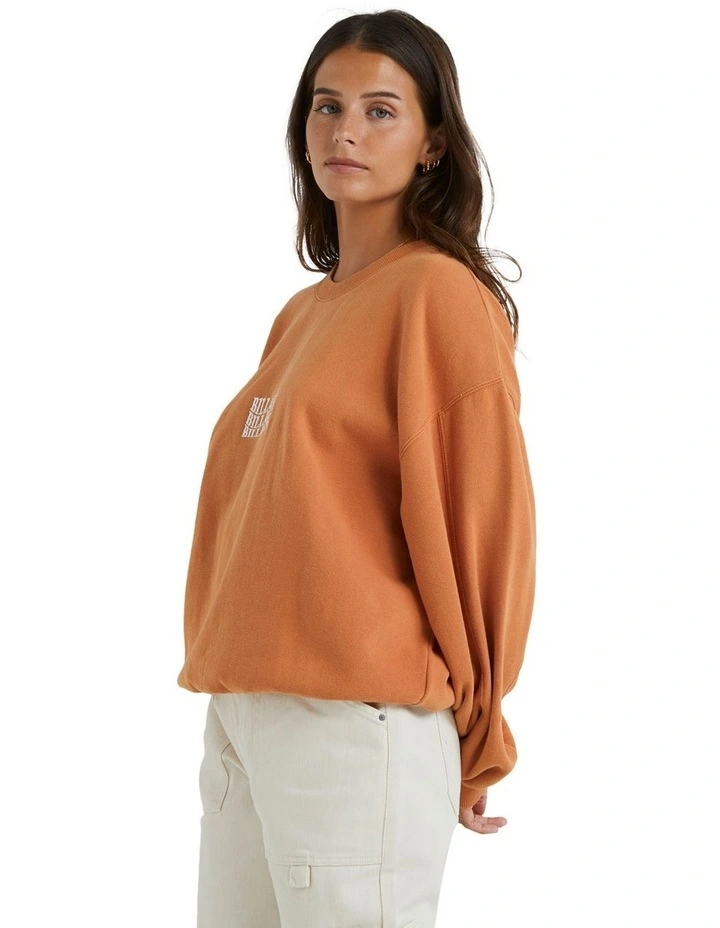 Billabong Surf High Kendall Crew Jumper in Dried Mango | MYER