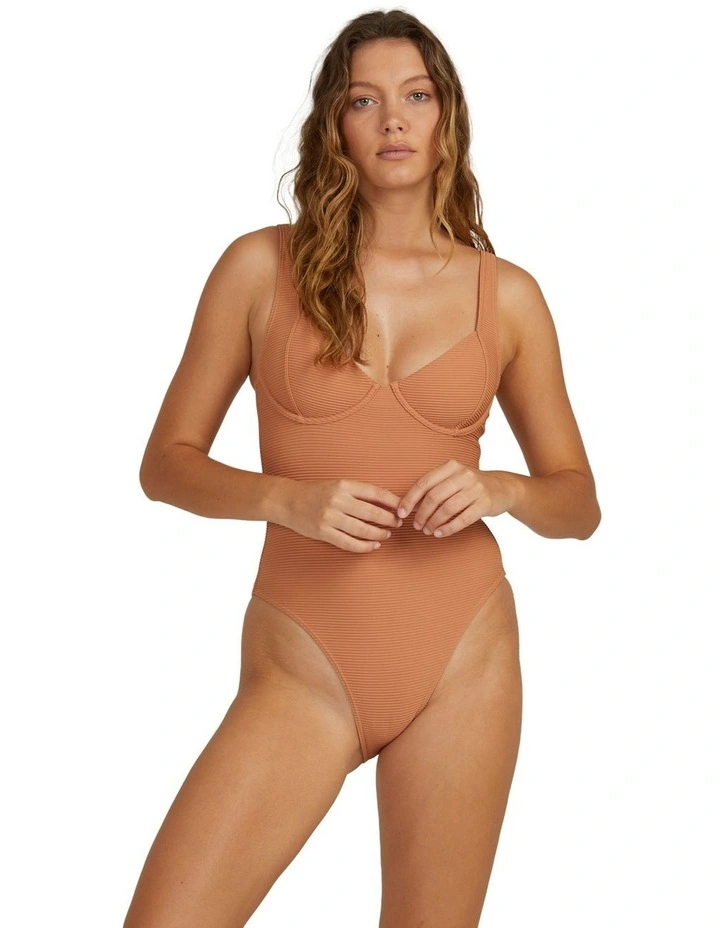 Billabong Tanlines Chloe One Piece Swimsuit in Brown | MYER Billabong Tanlines Chloe One Piece Swimsuit in Brown | MYER