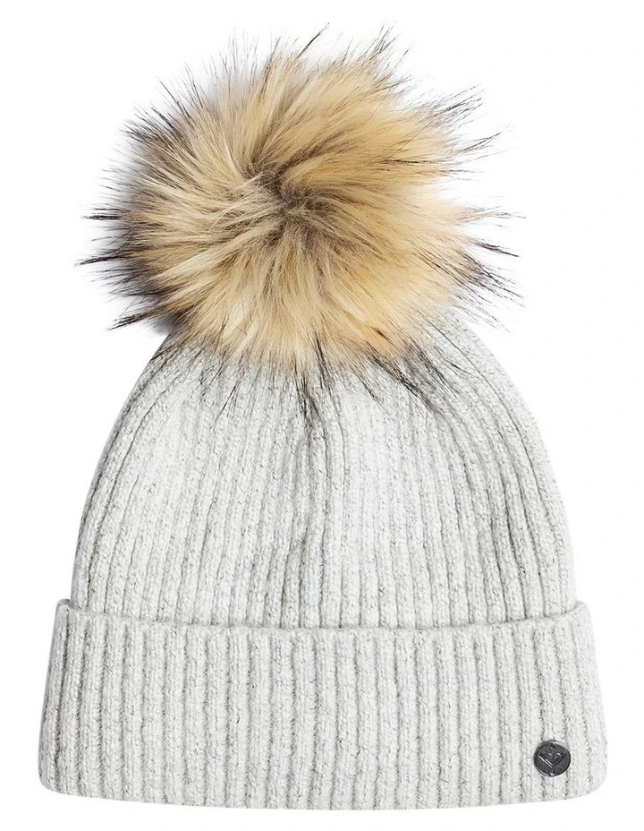 Roxy Peak Chic Beanie in Bright White | MYER