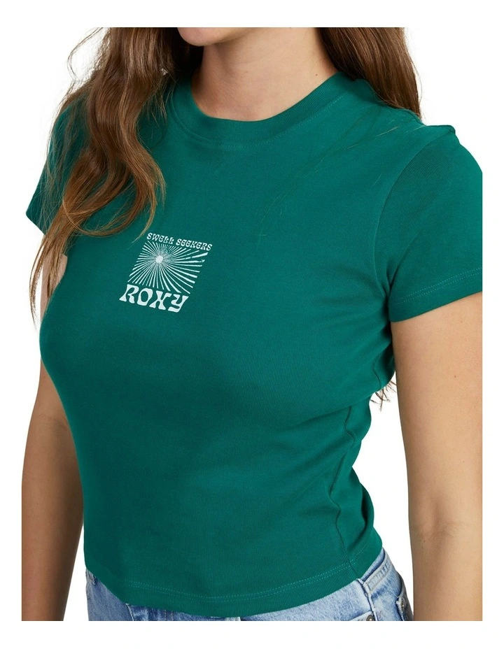 Roxy Summertime Glow Boyfriend T-shirt in Aventurine | MYER