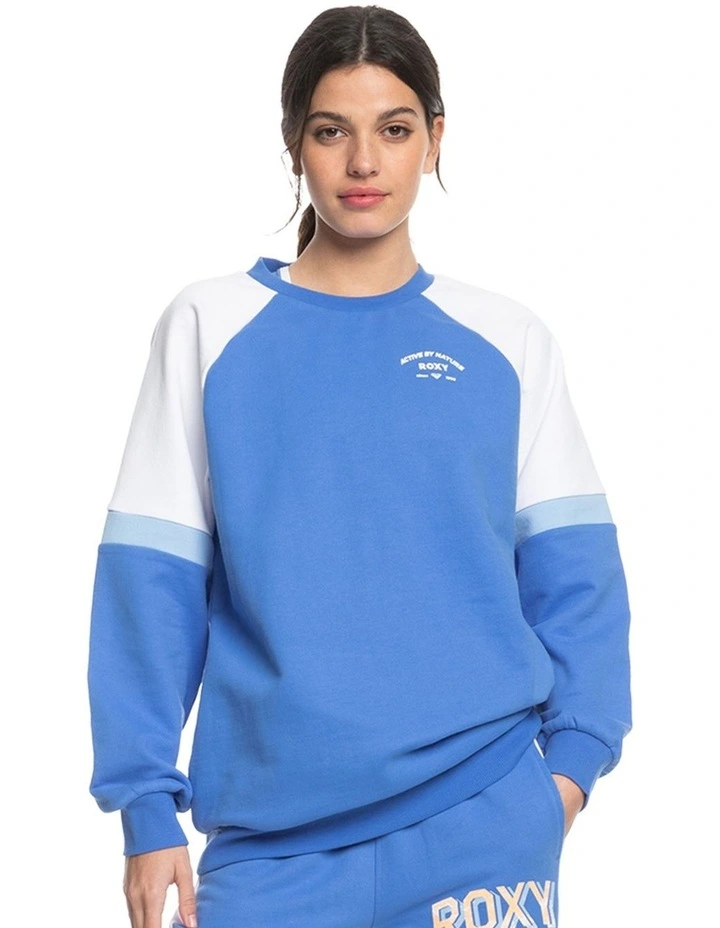 Roxy Essential Energy Pullover Sweatshirt in Ultra Marine | MYER