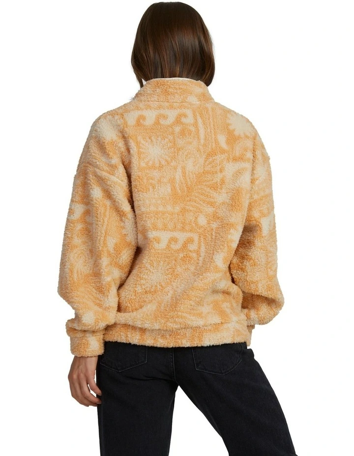 Roxy Jive Talking Half-Zip Fleece In Tapioca | MYER