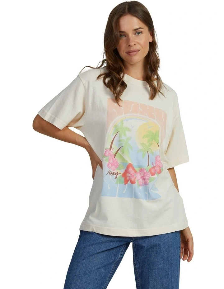 Roxy Shooting Star Relaxed Fit T-shirt In Natural | MYER