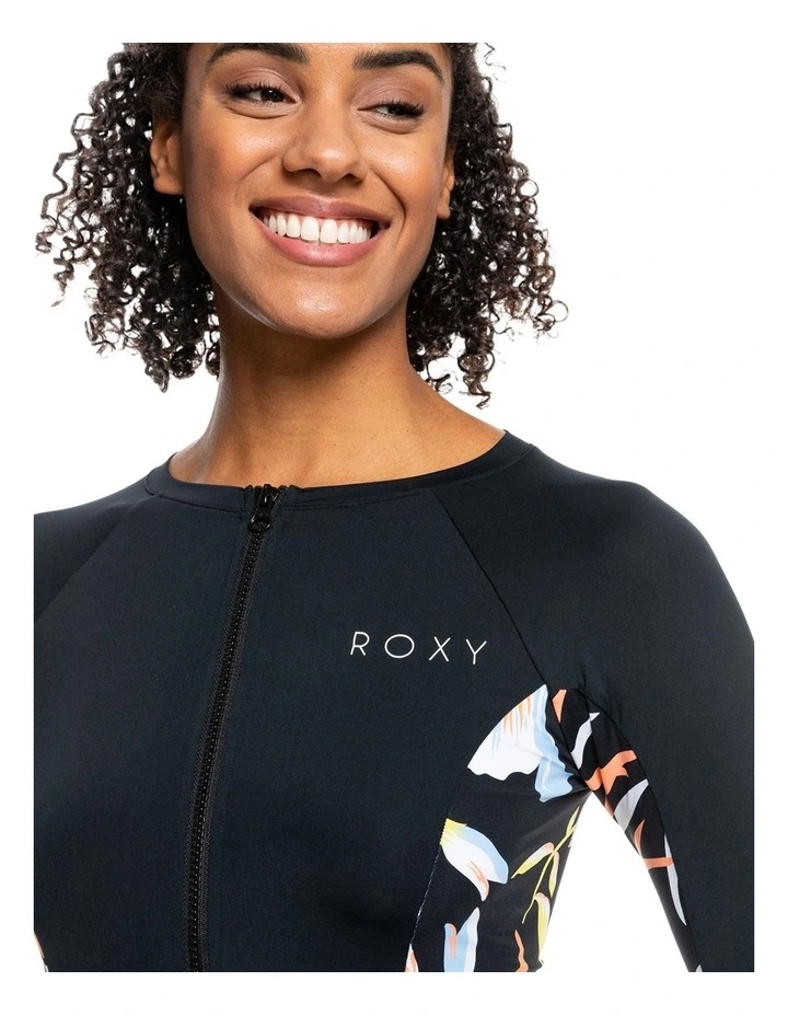 Roxy Zipped Long Sleeve Rash Vest in Assorted | MYER